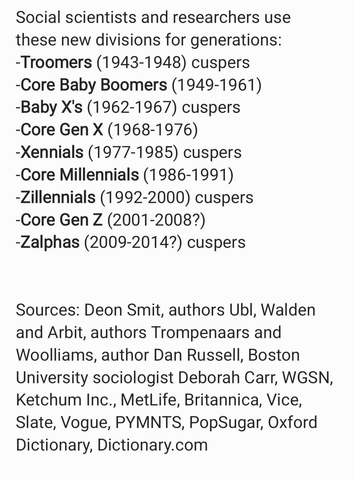 A cool guide about the new generations - 9GAG