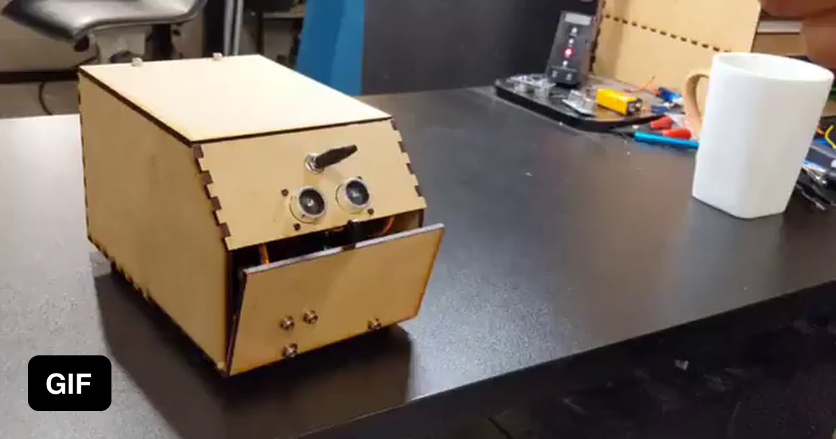 He came up with an update to the ‘useless box’ - 9GAG