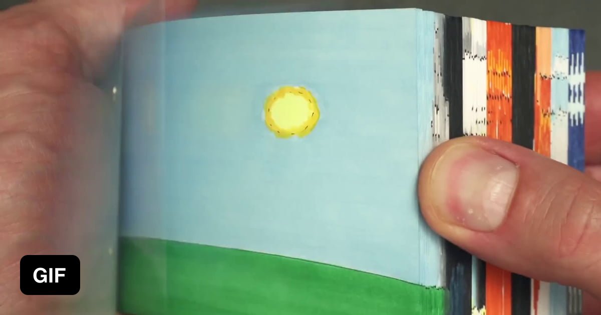 An incredible minute-long anime-style flip book created by Andymation ...