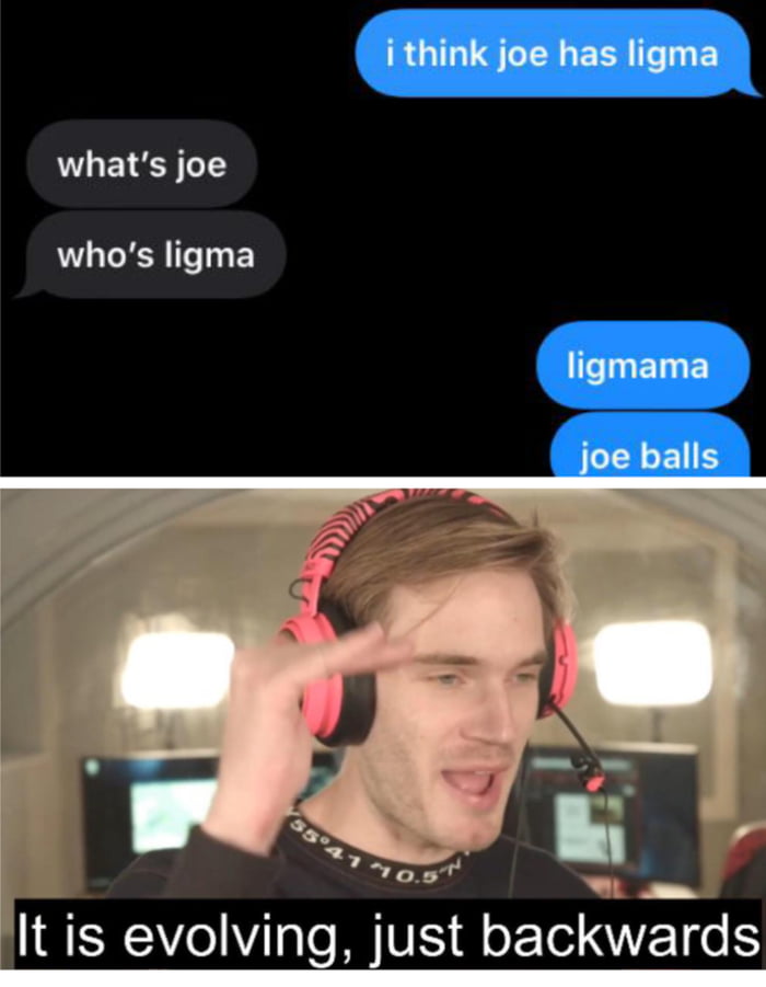 It's evolving, just backwards - 9GAG