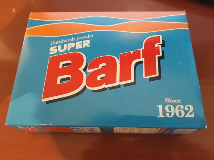 This washing powder brand. Barf (برف) means snow in persian. - 9GAG