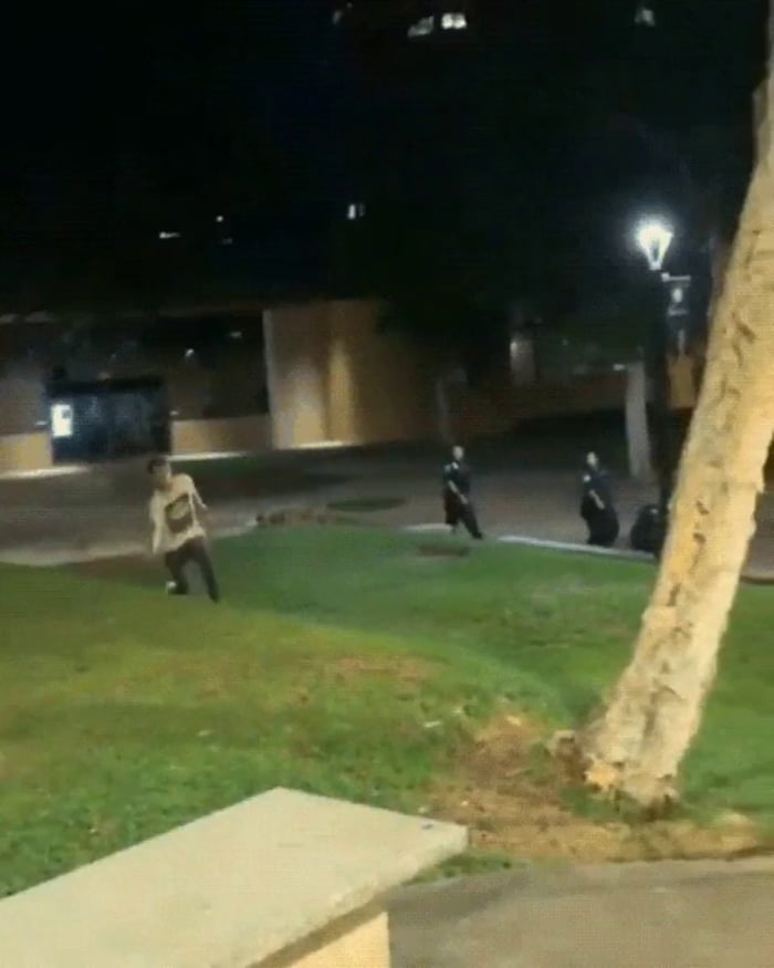 Drunk Man Runs From Cops - 9GAG