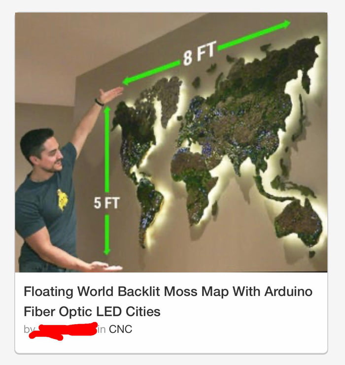 So, the guy in this online ad/link is about 9 feet tall then? - 9GAG