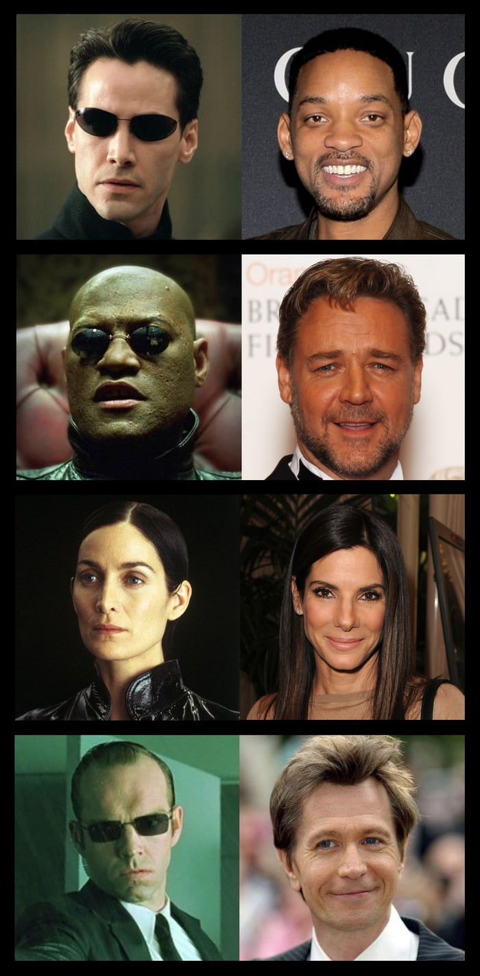 Original casting choices for The Matrix (1999). Quite unimaginable, right? - 9GAG