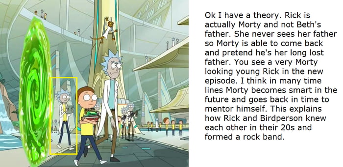 Rick Is Morty and NOT Beth's Father(Also, if so why is Rick cynical and ...
