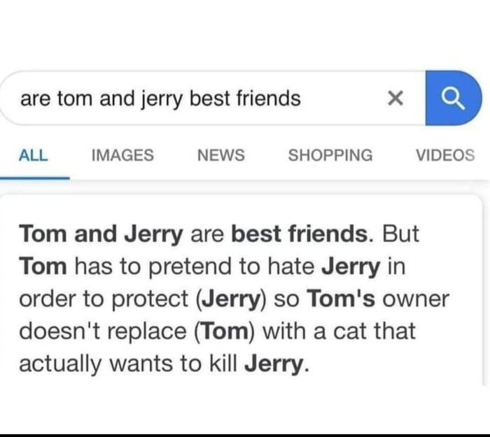 Tom and Jerry are best friends - 9GAG