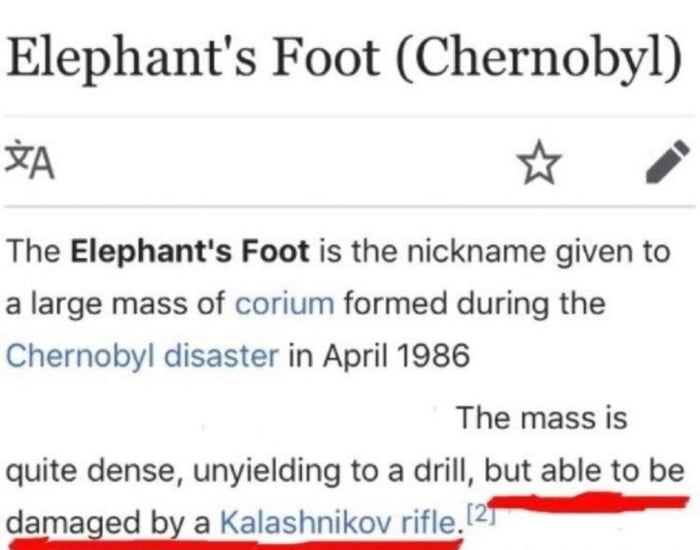 The fact that someone decided to shoot a giant and highly radiant rock ...