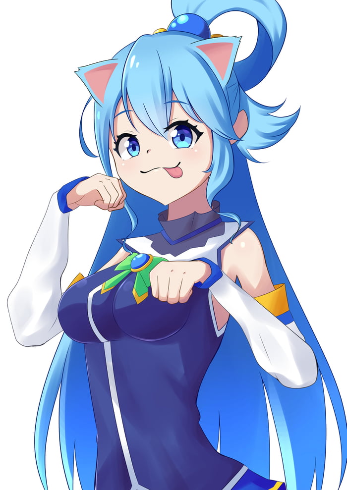 Cat girl aqua - 9GAG