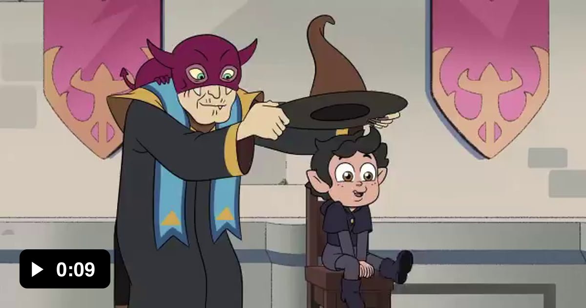 The sorting hat is going through a rough time. From the owl house. - 9GAG