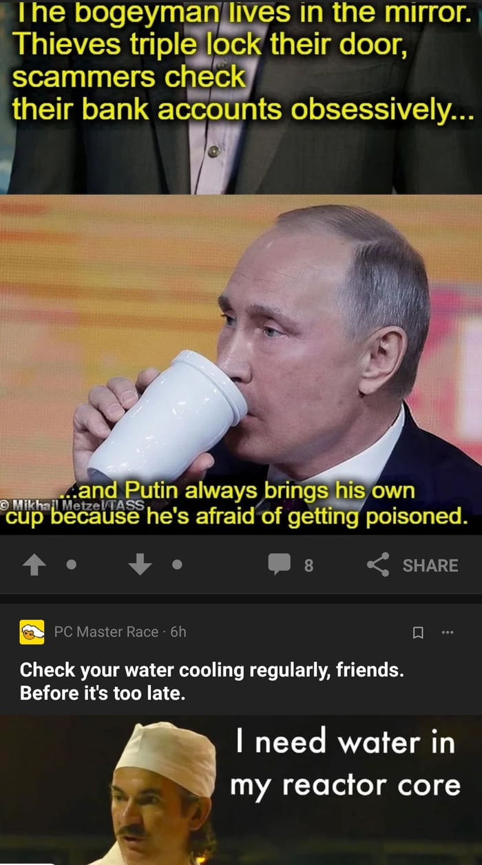 Mmmm, polonium tea... - 9GAG
