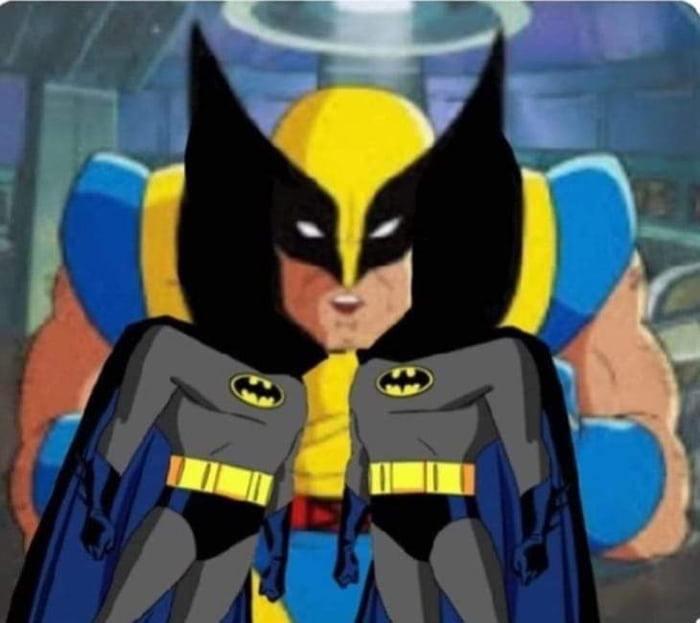 Wolverine is just two batman kissing - 9GAG