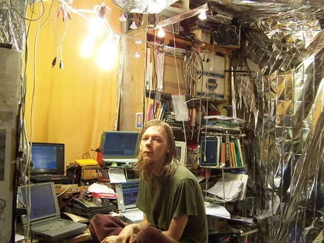 The Pirate bay co-founder in his office - 9GAG