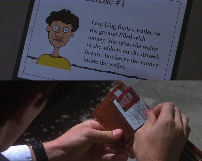 Donnie Darko (2001),The Life Line Exercise Card that Donnie was given ...