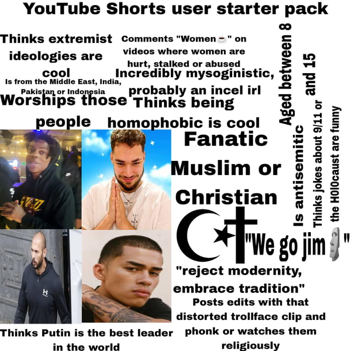 Average edgy kid on Youtube starter pack - 9GAG