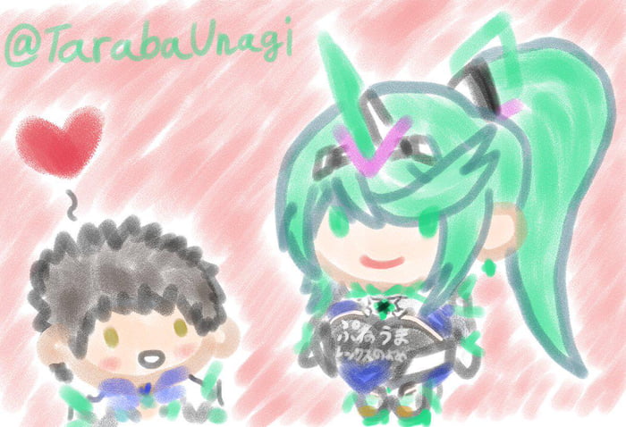 Chibi Rex and Pneuma (Tarabaunagi) - 9GAG