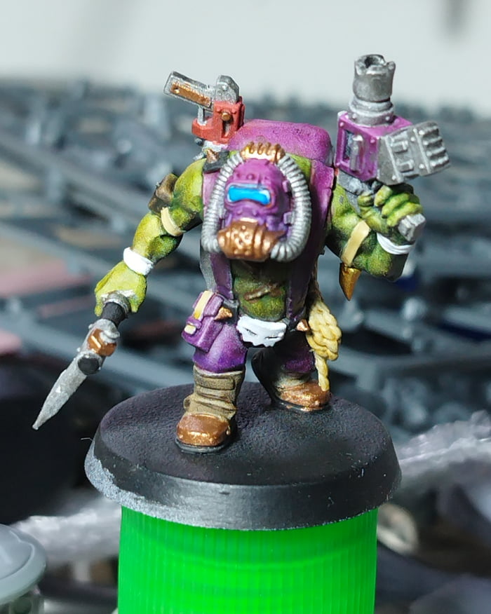 First Purple Ork. How does it look? - 9GAG