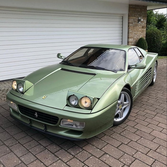 The one and only Ferrari 512 TR ever made in Verde Chiaro - 9GAG