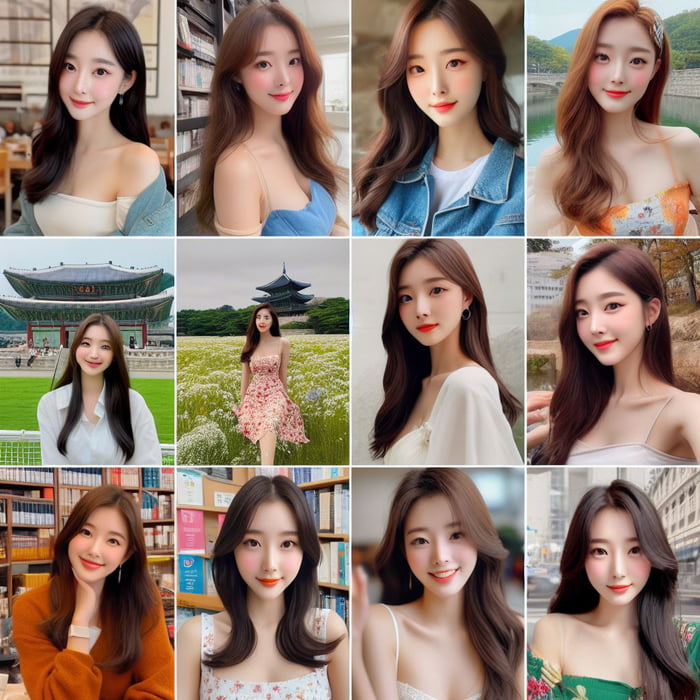 Hey Bing AI, Draw me some Korean girls - 9GAG