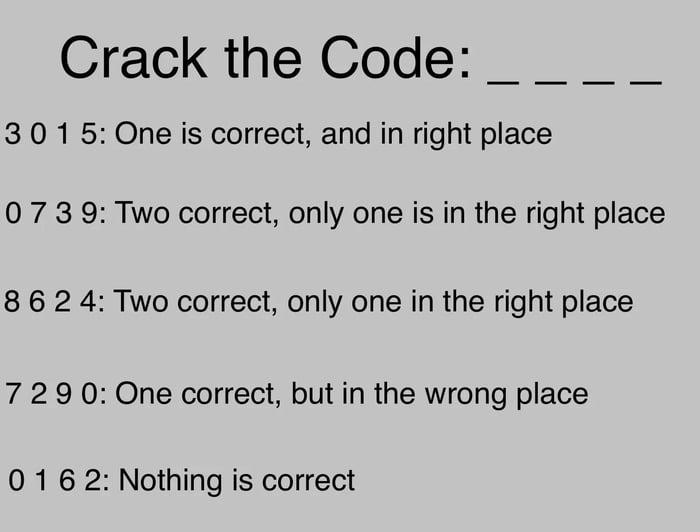 Numbers mastermind - 9GAG