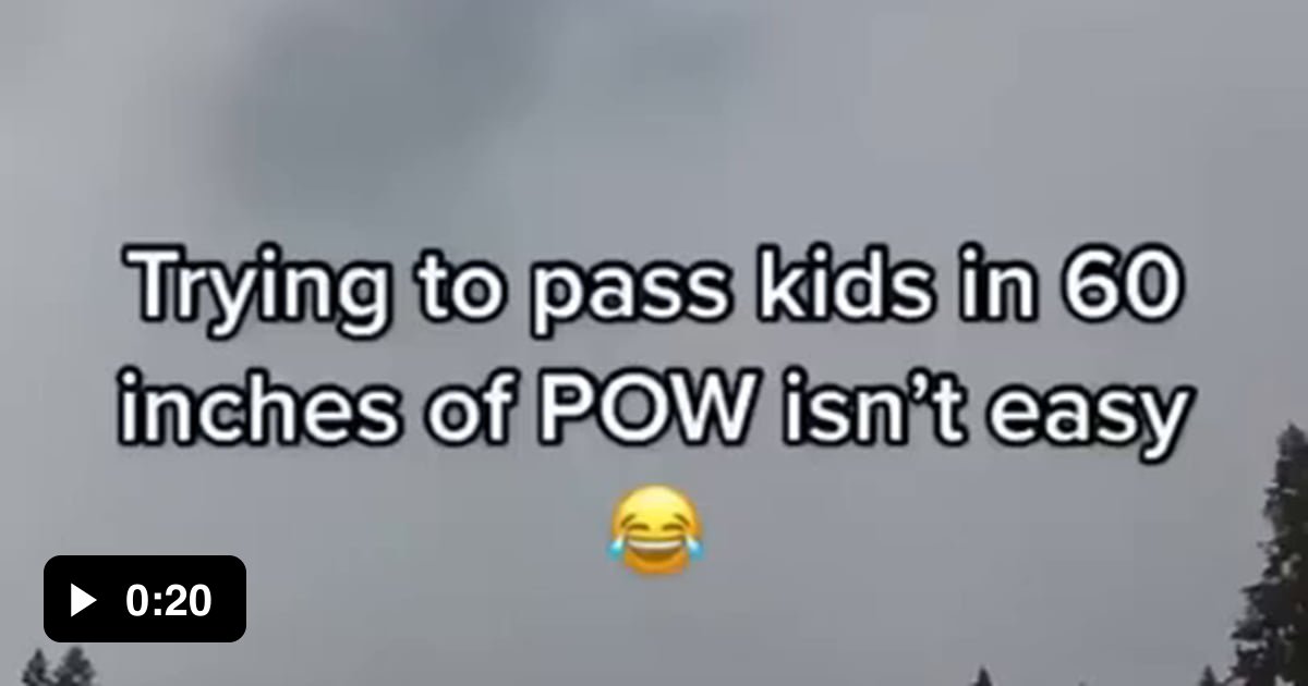 POS makes kids crash while skiing - 9GAG