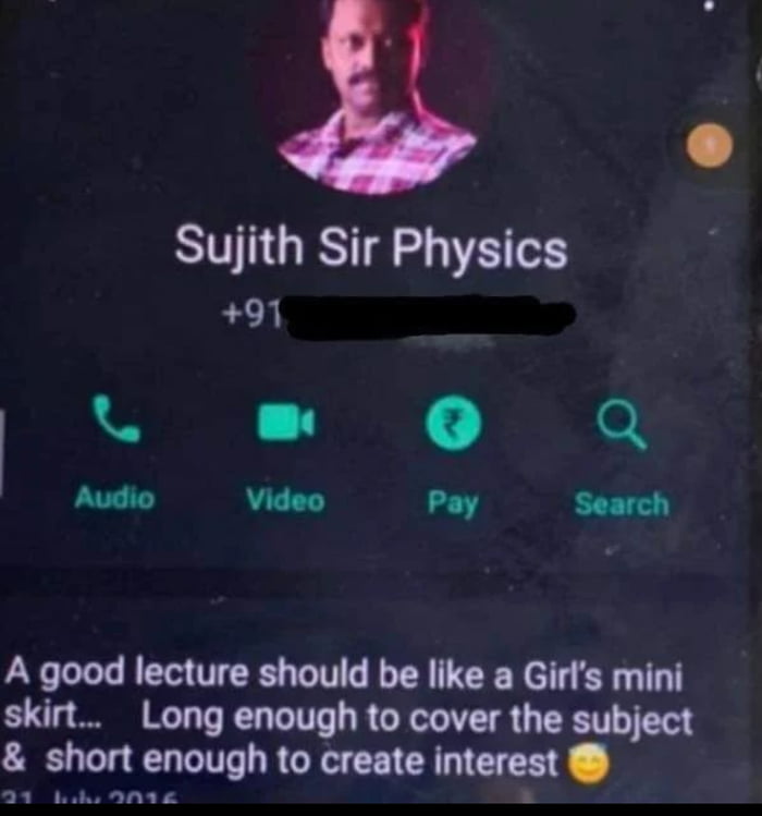 Sujith sir knows what's up. - 9GAG