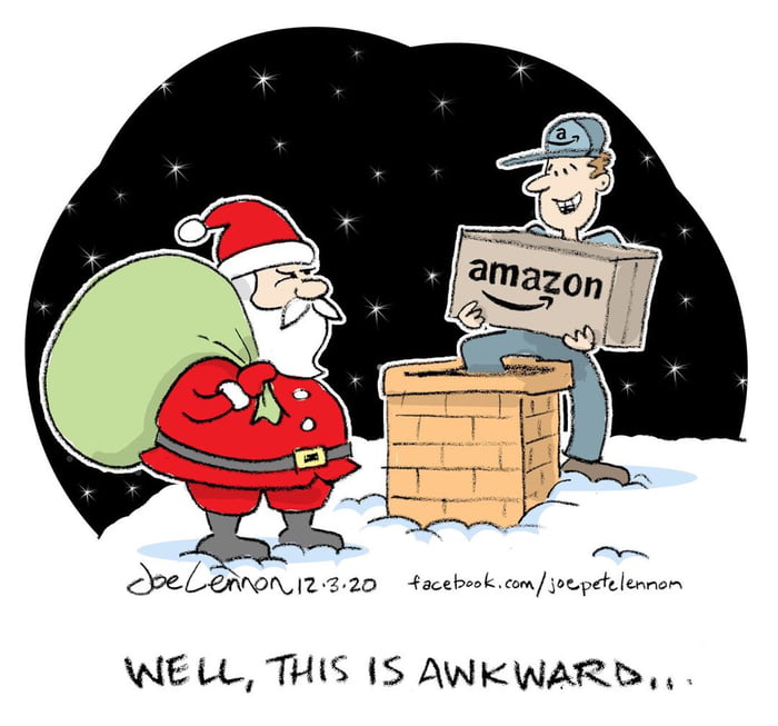 Santa meets Amazon - 9GAG