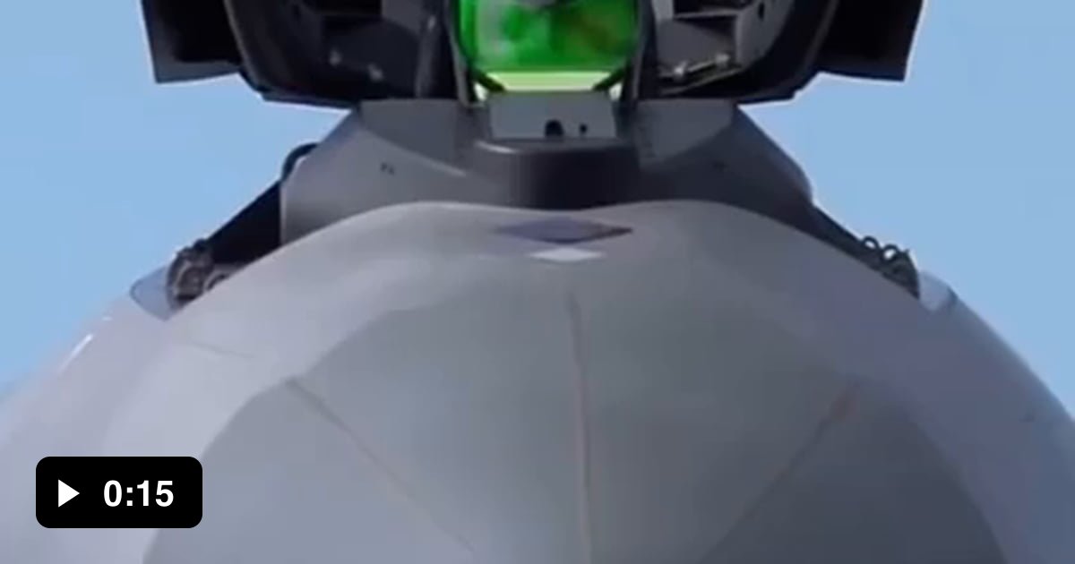 Cockpit canopy closing on a J-20 Stealth Fighter - 9GAG