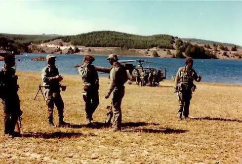 Operators from the Rhodesian Special Air Service (SAS), equipped with ...