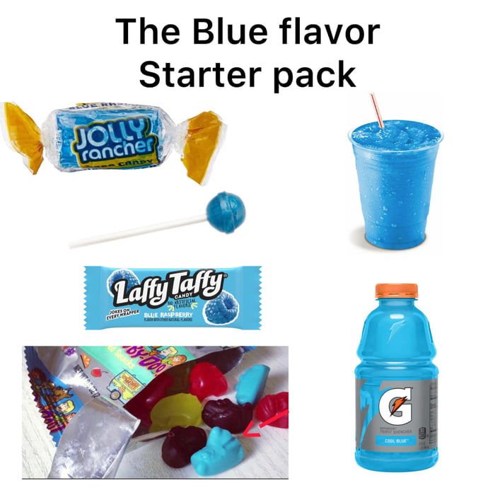 The Blue flavor Starter pack - 9GAG