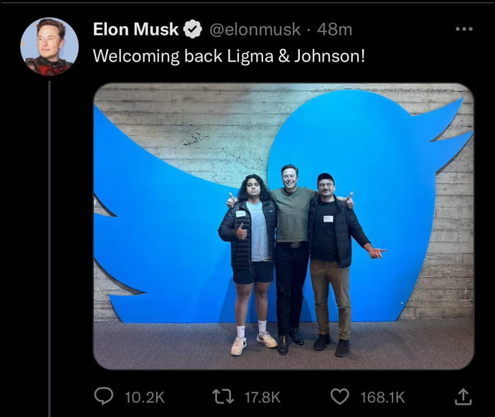 Ligma Johnson at Twitter 🤔 - 9GAG