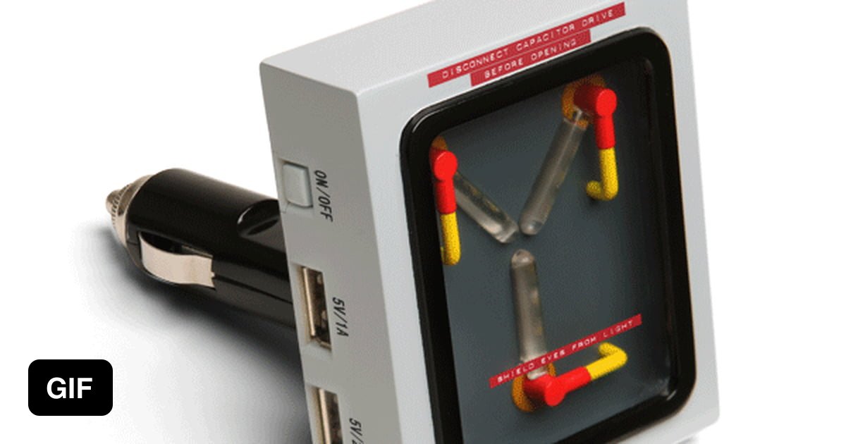 Flux Capacitor Car Charger - 9GAG