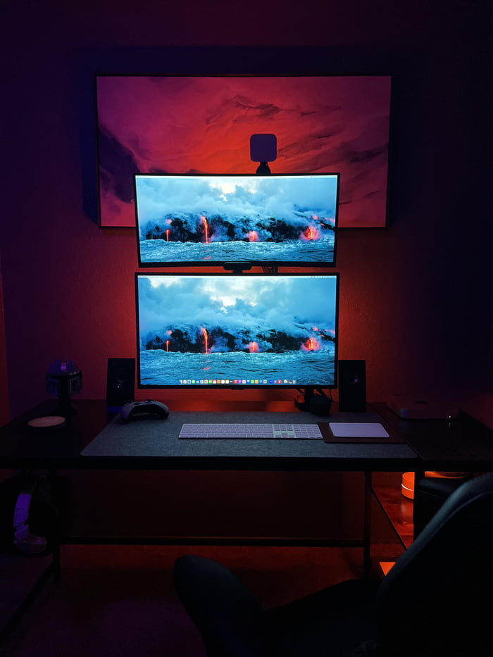 Upgraded from single to Dual monitor set up, and finally got myself a proper Office chair! - 9GAG