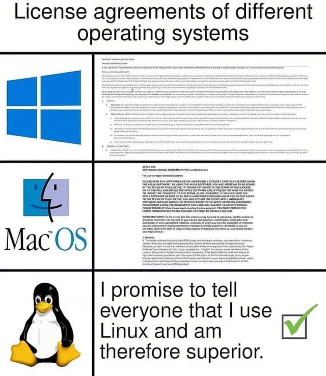 Apple Vs Windows Vs Linux