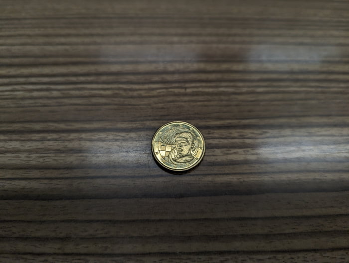 Gentlemen! I have obtained a Nicola Tesla shiny 10 cents coin! - 9GAG