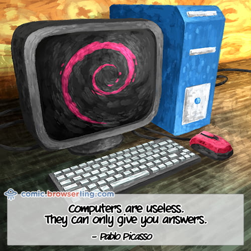 Pablo Picasso - Computer Joke - 9GAG
