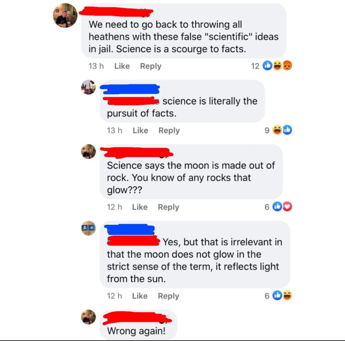 M-O-O-N, that spells "moron" - 9GAG