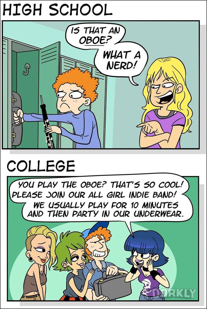 High School Vs College 9GAG High School Vs College 9GAG