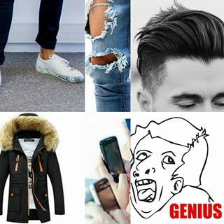 The "OMG I feel so unique" basic French douchebag freezing winter 2016 starter pack. Kill them ...