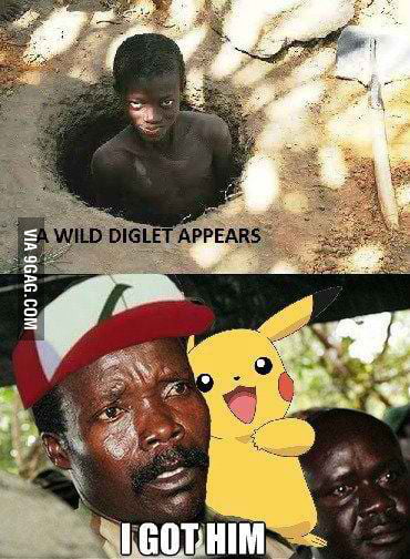 A wild diglett appears - 9GAG