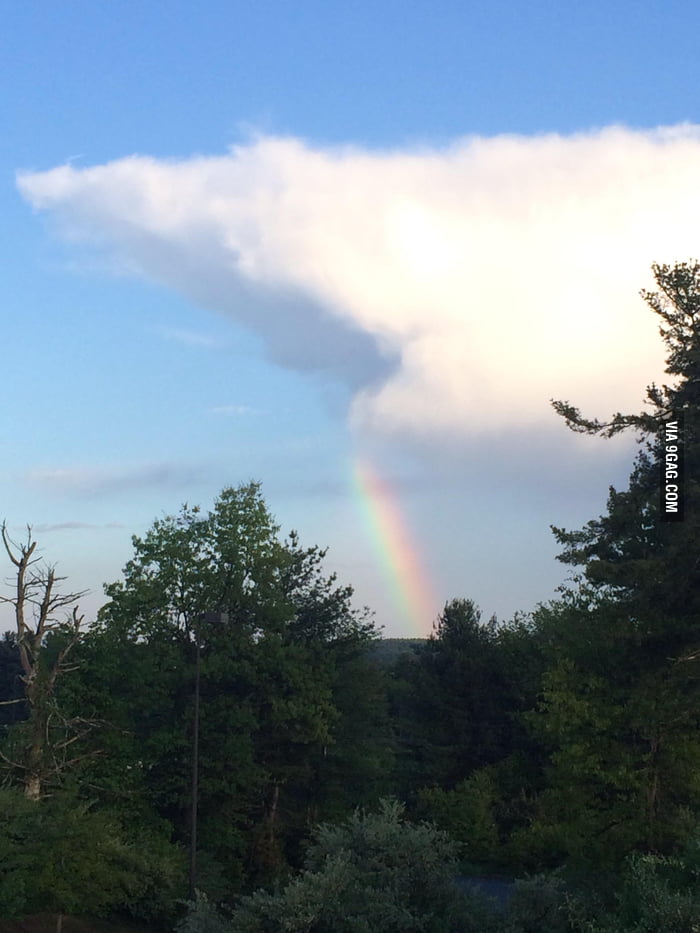 Cloud shark drooling a rainbow - 9GAG