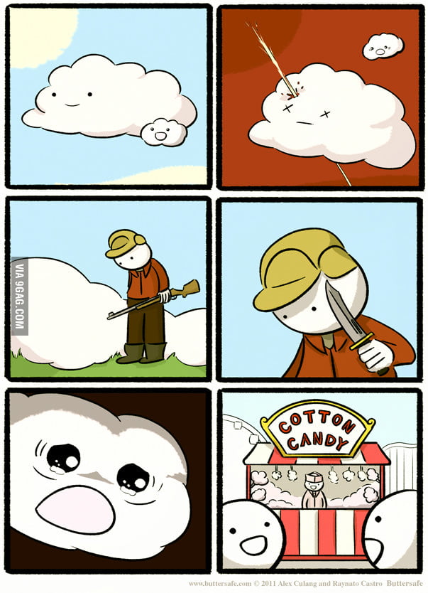 Happy Fluffy Clouds - 9GAG