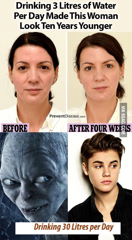 Power of drinking water - 9GAG
