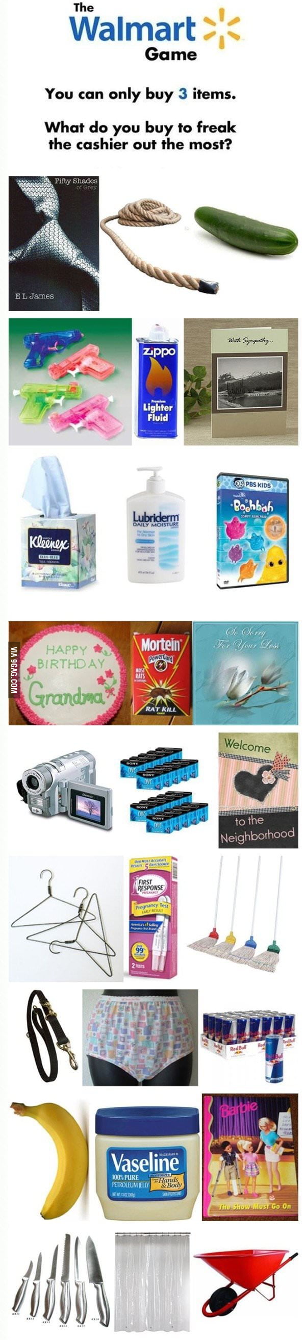 3 items. 1 cashier to freak out. Go! - 9GAG