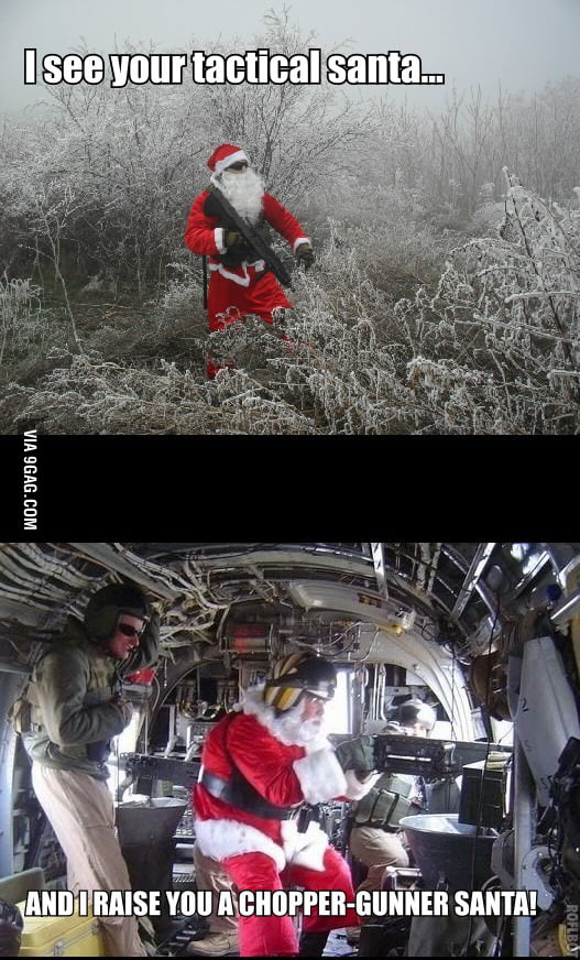 Chopper gunner santa - 9GAG