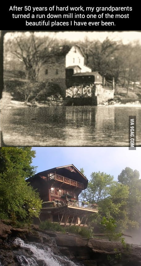My grandparents turned a run down mill into one of the most beautiful ...