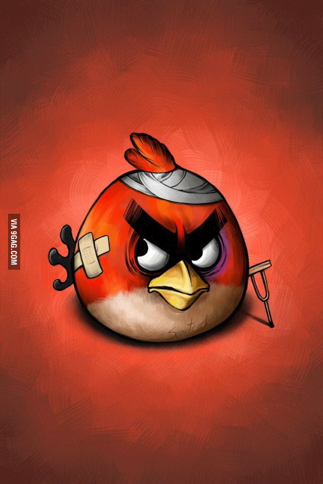Stop hurting the angry bird! He has feelings too! - 9GAG