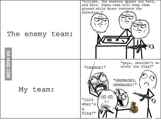 My team and other team - 9GAG