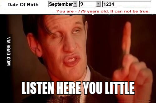 Enter Date Of Birth 9GAG