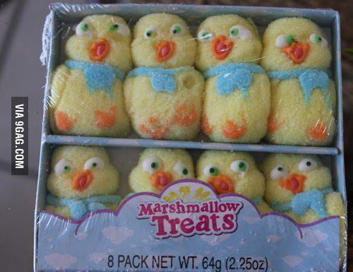 A few seriously messed up marshmallow ducks... - 9GAG
