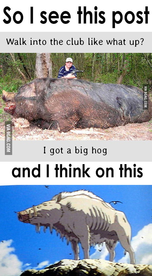 Princess Mononoke Hog - 9GAG